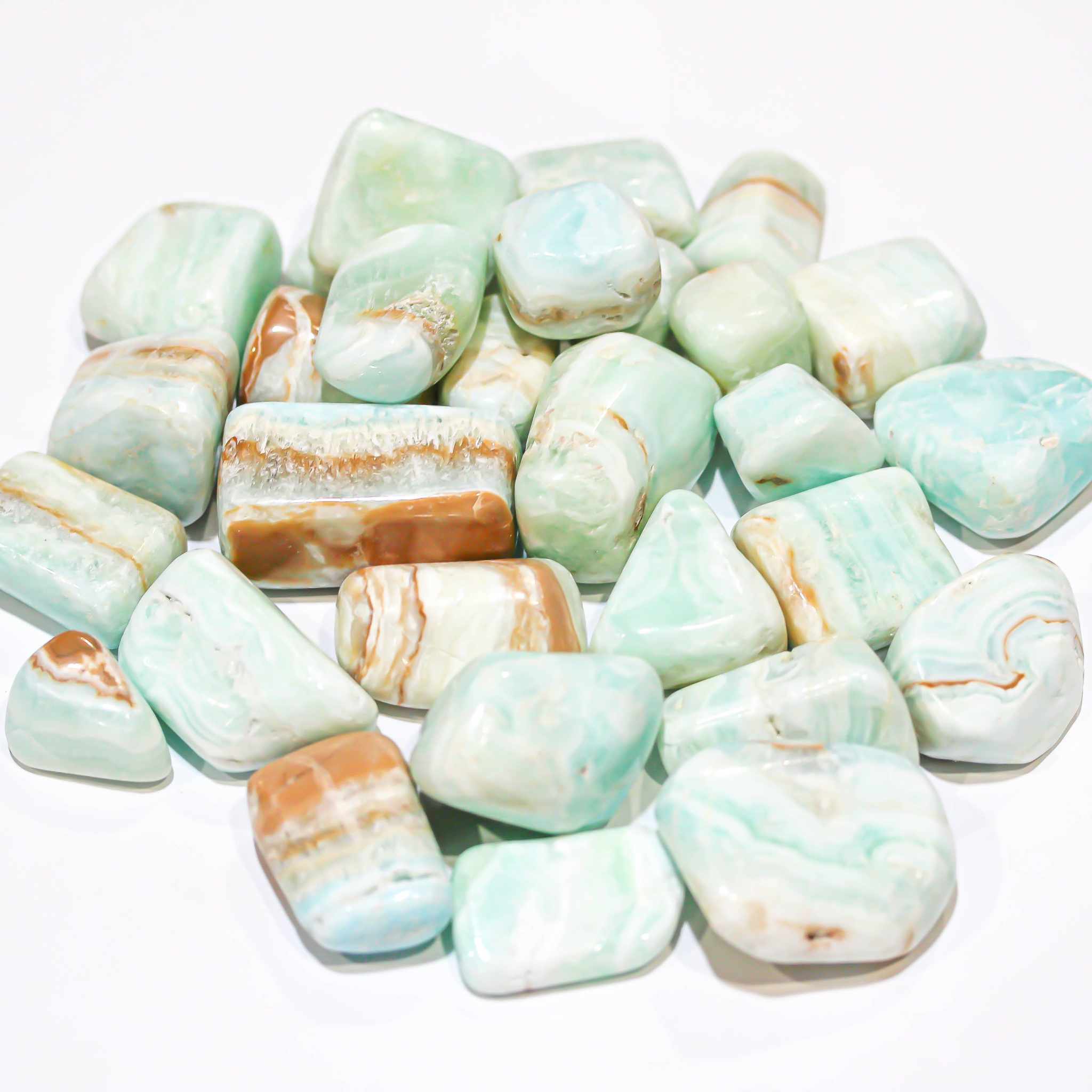 Caribbean Calcite Tumbled Pocket Stone | Sacred Crystals